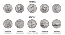 U.S. Mint unveils designs for 2026 semiquincentennial circulating coins ...
