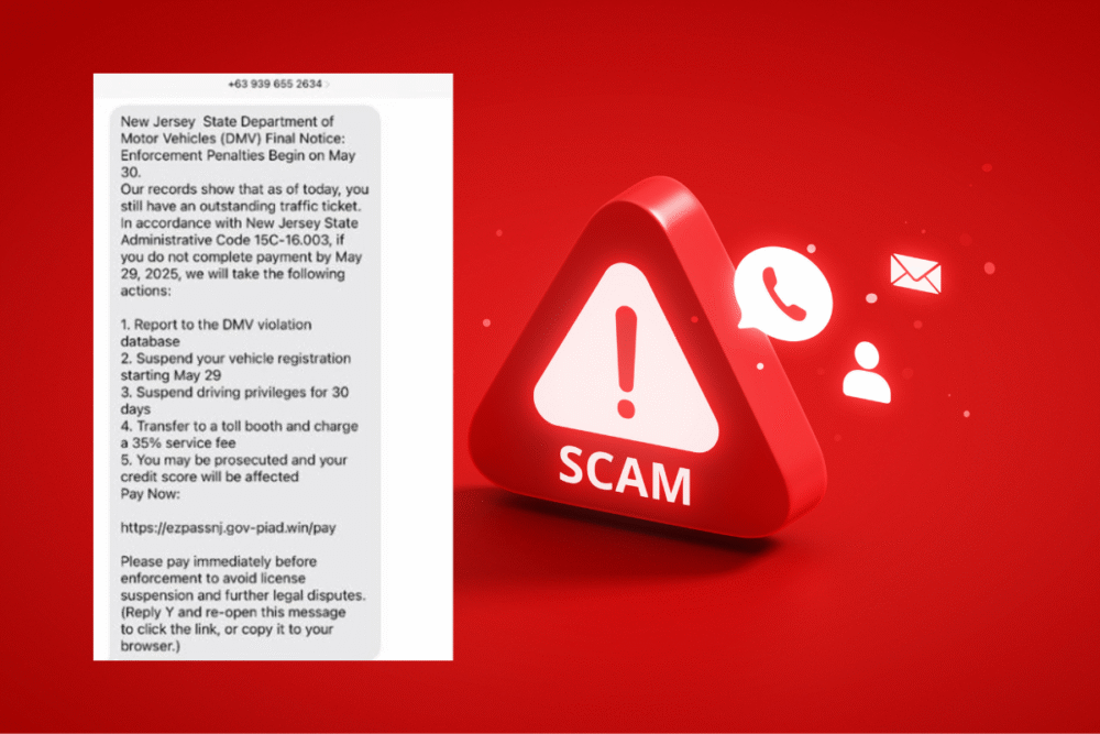 Scammers impersonate NJ MVC in text phishing scheme - WRNJ Radio